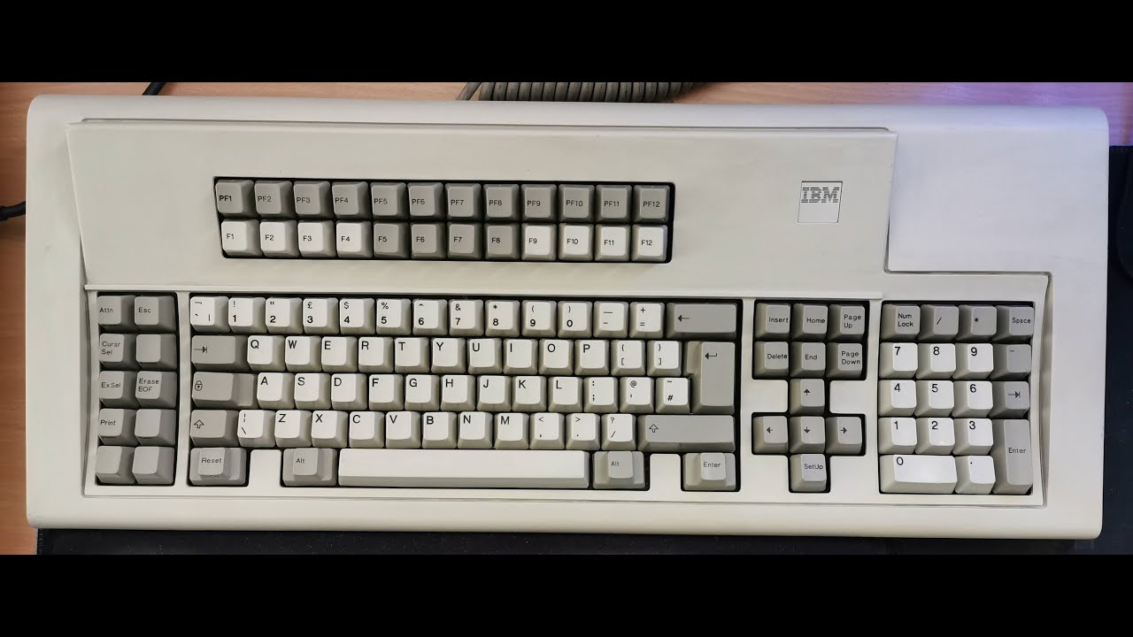 IBM Model F122 - YouTube
