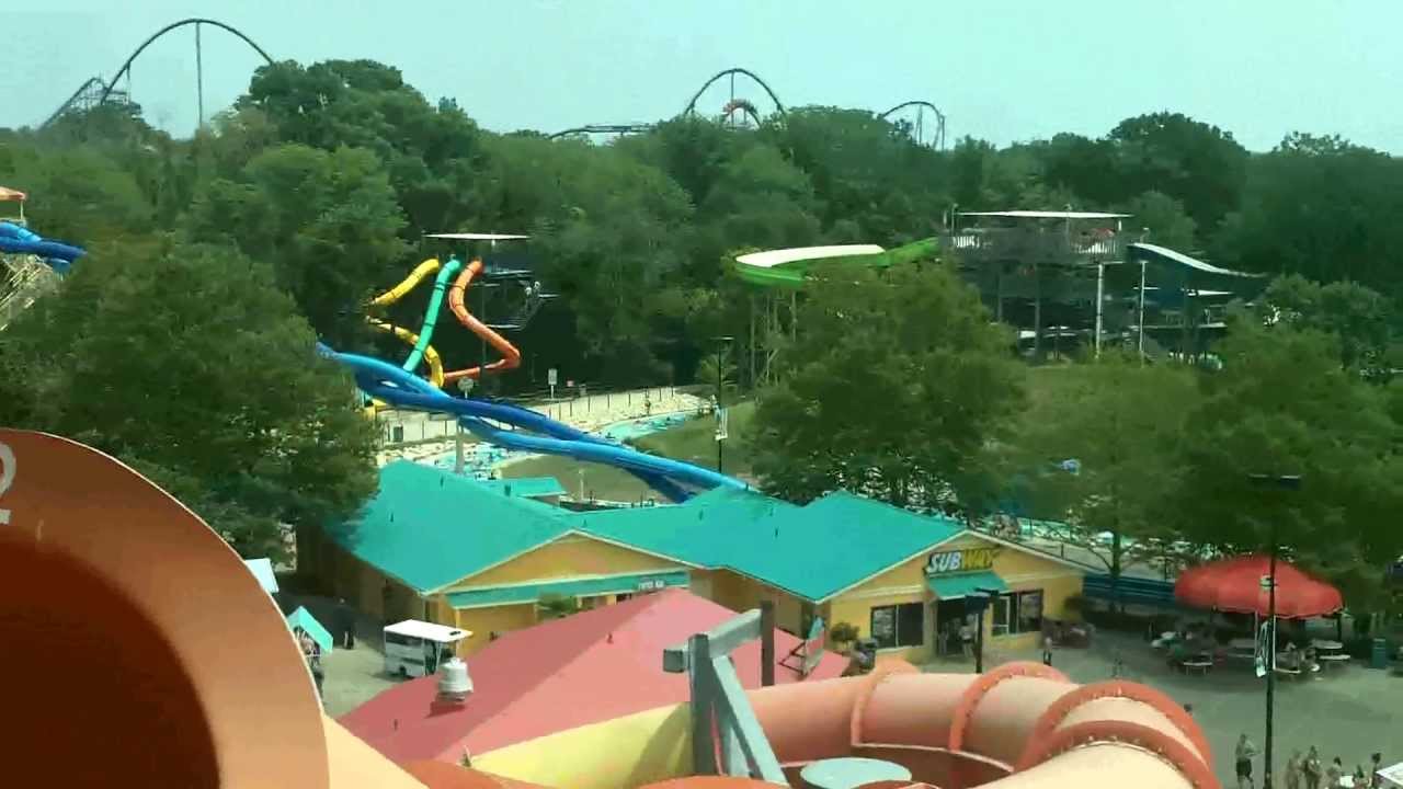 Kings Island 2012 - Rendezvous Run Water Slide 3 - YouTube