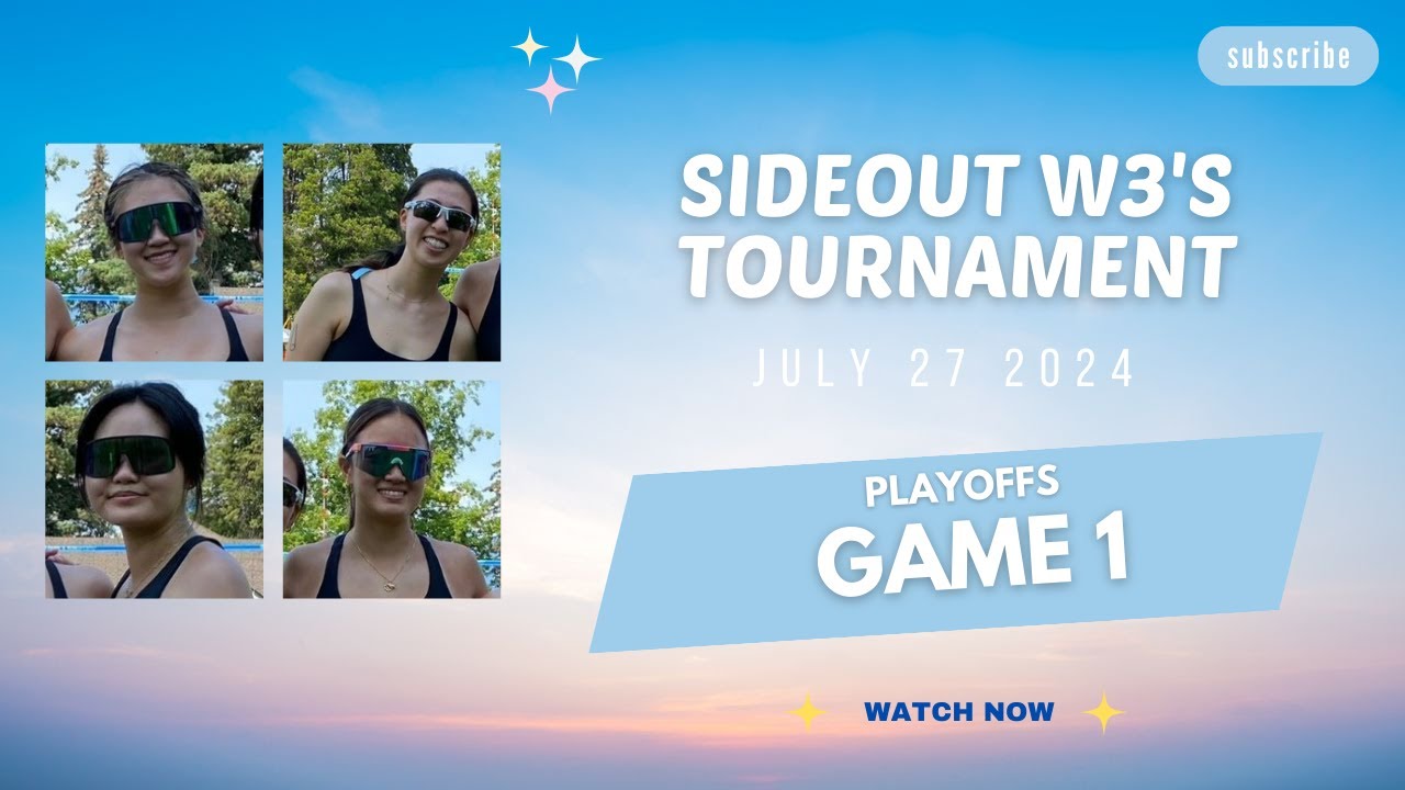 Sideout W3s Tourney July 27 - Playoffs Game 1 - YouTube