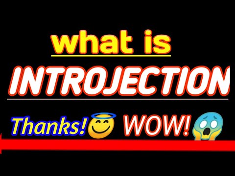 Definition of INTROJECTION in English Grammar | Urdu |Hindi - YouTube