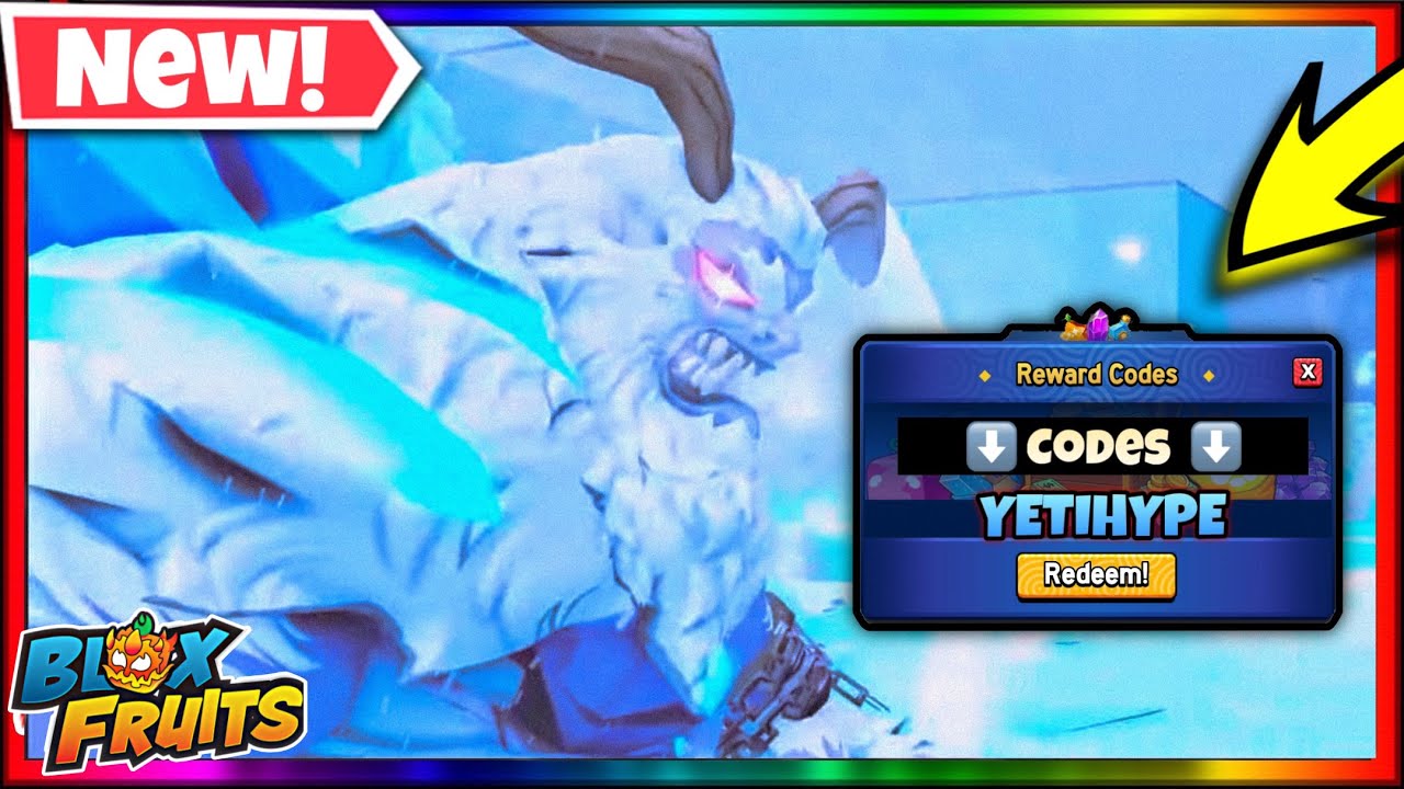 [YETI CODE?!] ALL CODES IN BLOX FRUITS IN YETI FRUIT UPDATE | ROBLOX ...