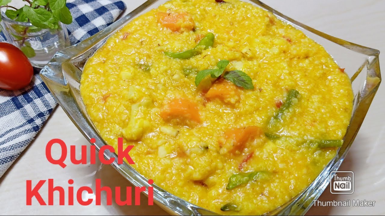Khichuri | Bhoger Khichuri | Bengali Khichuri | Khichri Recipe ...