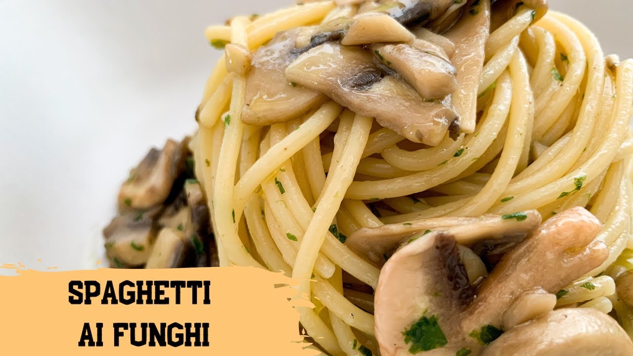 Spaghetti ai funghi Champignon - YouTube