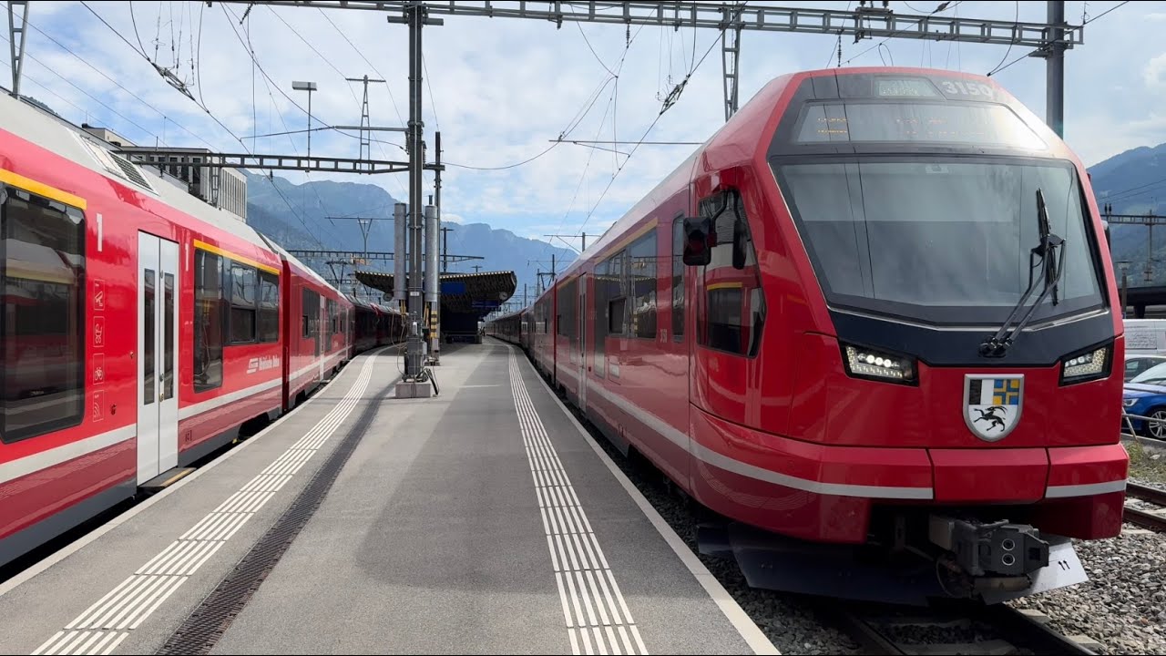 Bahnverkehr in Landquart (05.07.2024) - YouTube