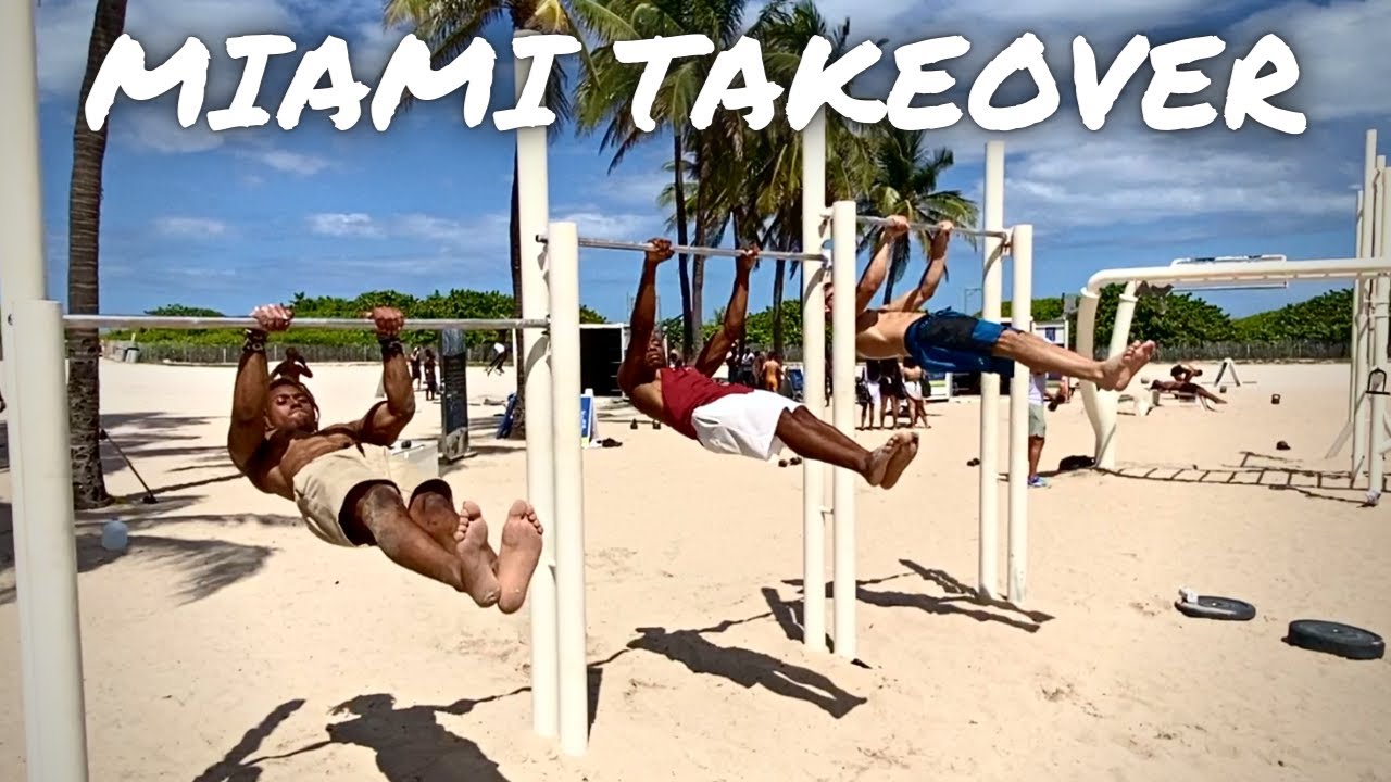 MIAMI TAKEOVER - Muscle Beach Dynamic Calisthenics - YouTube