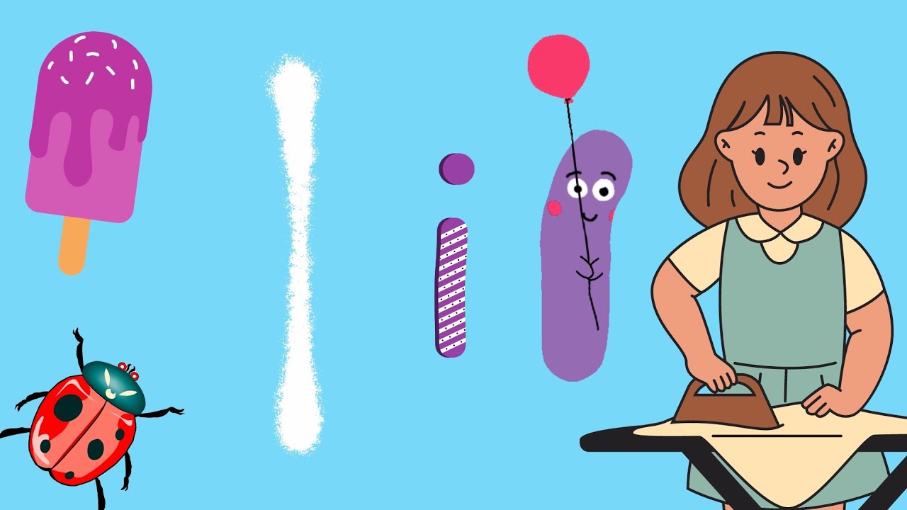 Words starting with I | Two phonic sounds of alphabet Ii | Learn letter ...