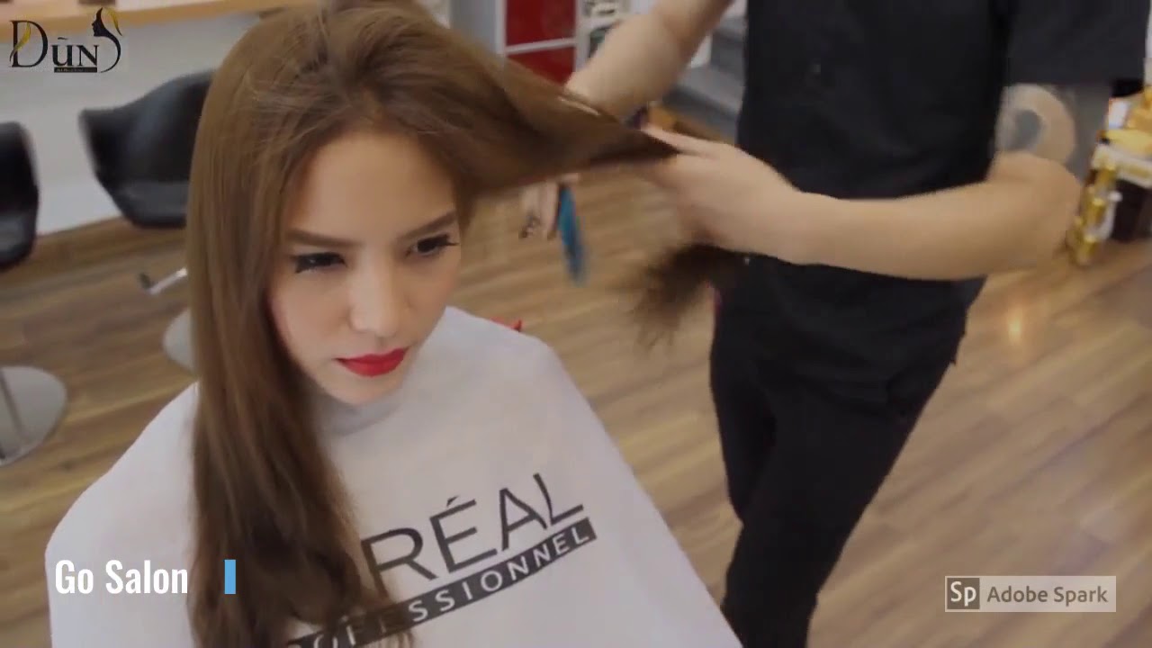 Layered hairstyles for long hair l Dũng L'oreal Hair Salon - YouTube