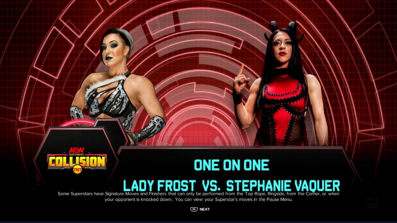 AEW Collision Stephanie Vaquer vs Lady Frost - YouTube