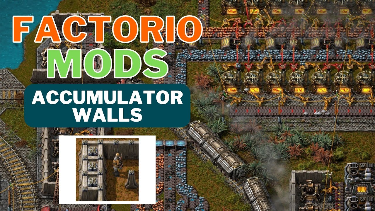 Factorio Mod em Foco - Accumulator Walls PTBR - YouTube