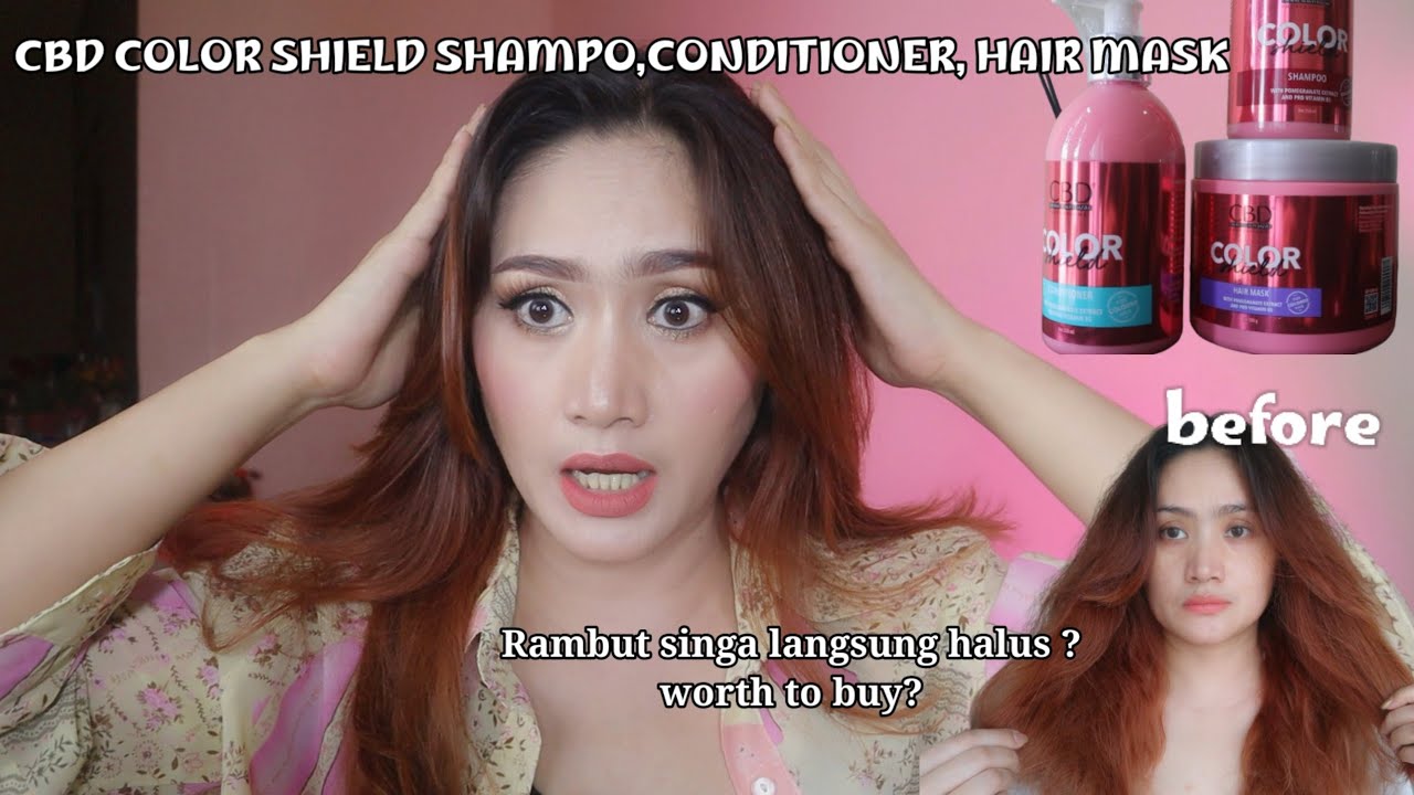 CBD KERATIN HAIR MASK COLOR, SHIELD SHAMPO, CONDITIONER, RAMBUT SINGA ...