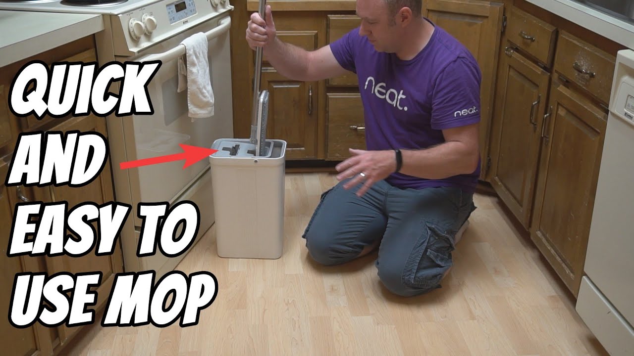 Quick and easy to use! JOYMOOP Mop and Bucket with Wringer Set - YouTube