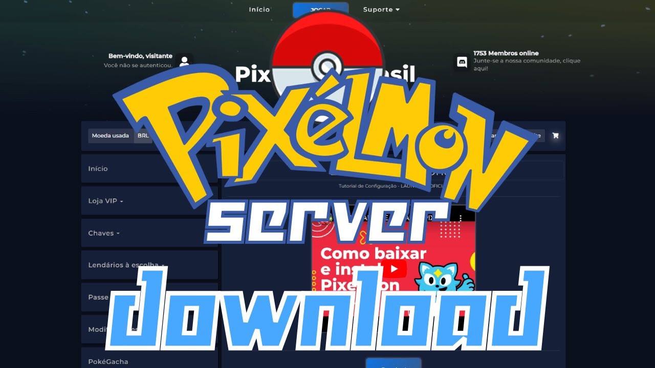 Cách tải Modpack Minecraft Pixelmon - Minecraft Sever Pixelmon Brasil ...