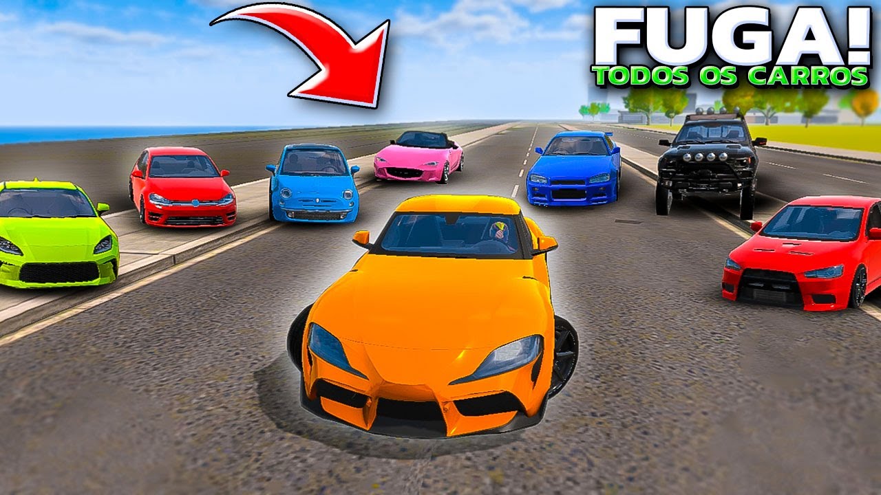 DEI FUGA COM TODOS OS CARROS DO VICE ONLINE 😱 - YouTube