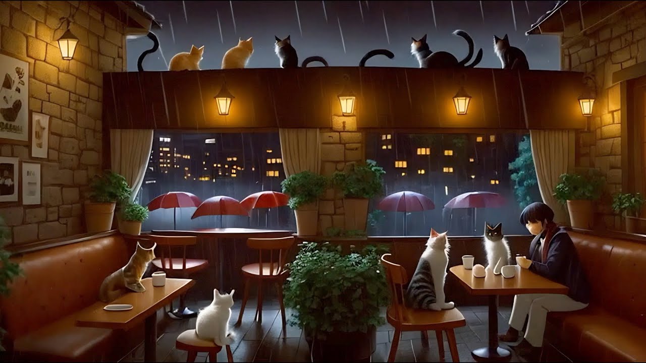 Lofi Hip Hop | A Cat Cafe Adventure - YouTube