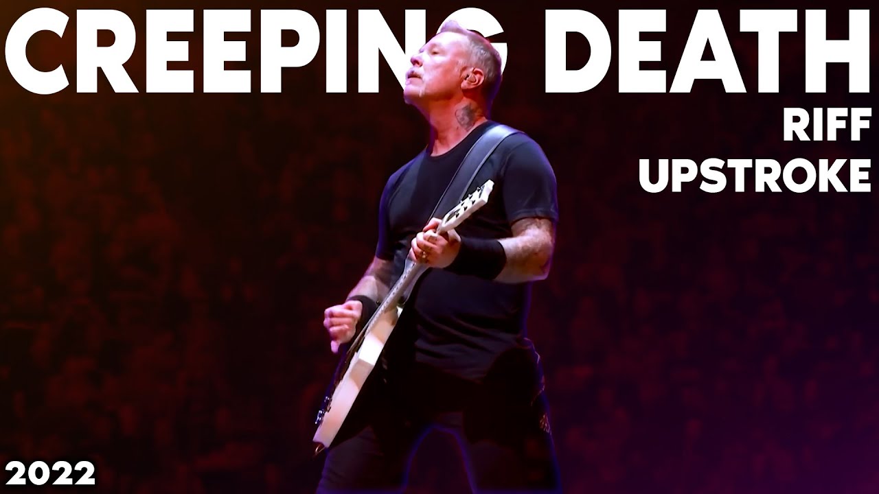 James Hetfield Plays Creeping Death Riff UPSTROKE 2022 - YouTube