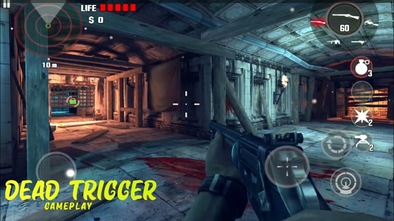 Dead Trigger ; Underground Zombie Base 3x Wave - YouTube