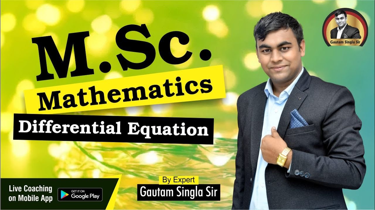 Monge Method's (Partial Differential Equations) - YouTube