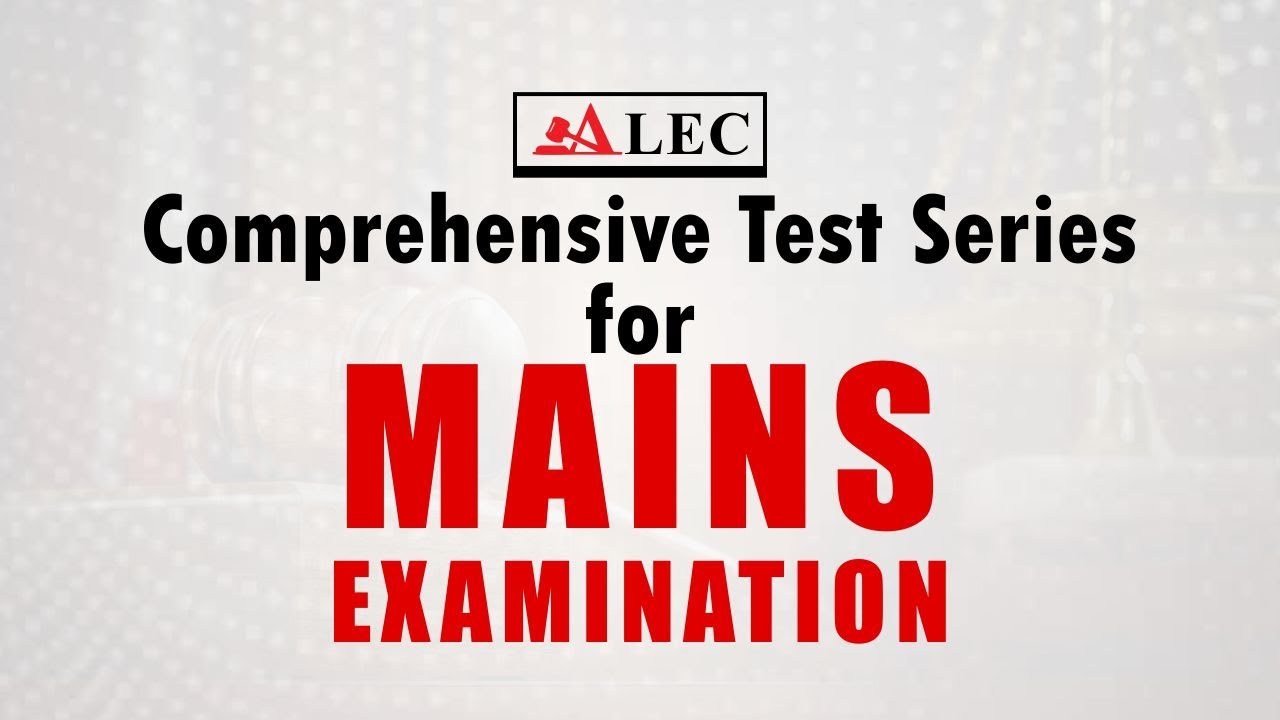 Comprehensive Test Series for Mains Examination | Yearlong Test Series ...