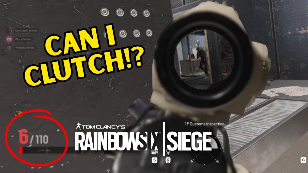 clutching the game with 6 health - Rainbow Six Siege - YouTube