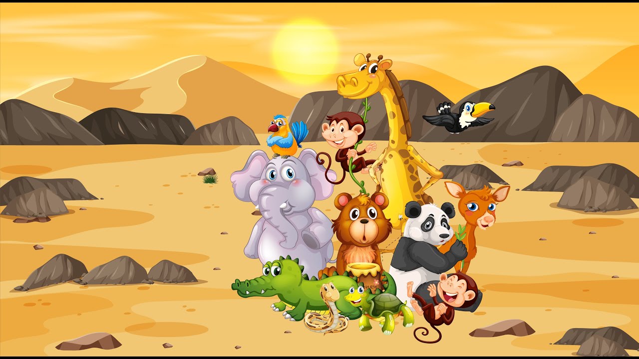 Learn Herbivores Animals elephant, cow, horse, goat, giraffe, cow ...