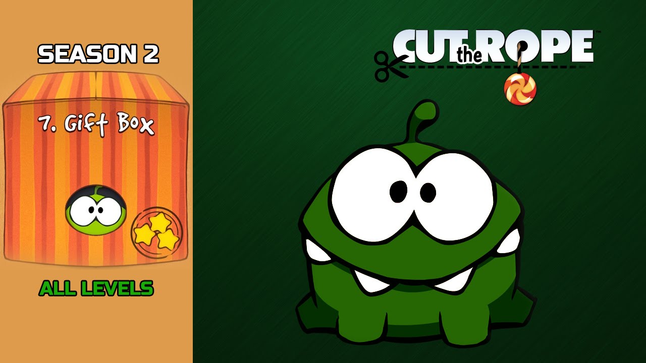 Cut The Rope - Gift Box - Level 7-1 to 7-25 Walkthrough (3 Stars) - YouTube