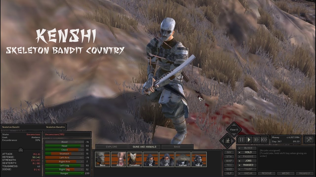 Kenshi (Cannibal Start) I Skeleton Bandit Country - YouTube