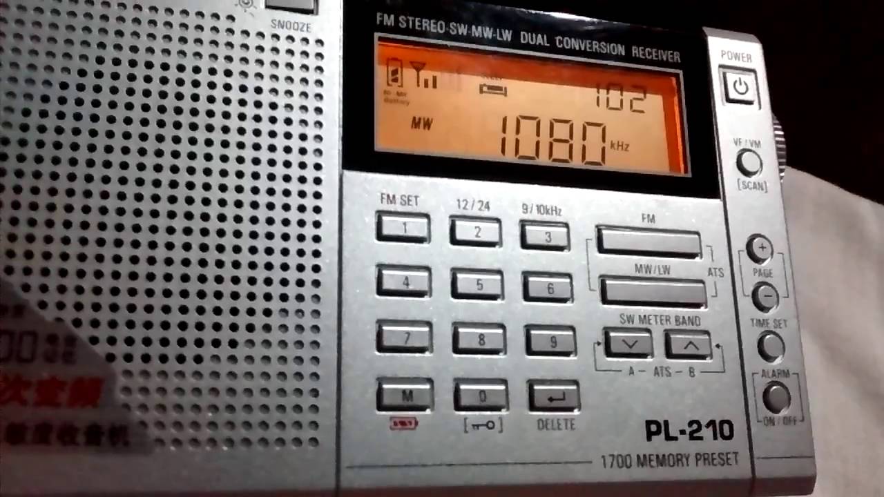 Rádio Monumental - 1080 kHz AM (Luque/PRG) - TECSUN PL-210 - YouTube
