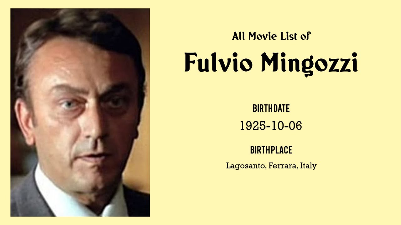 Fulvio Mingozzi Movies list Fulvio Mingozzi| Filmography of Fulvio ...