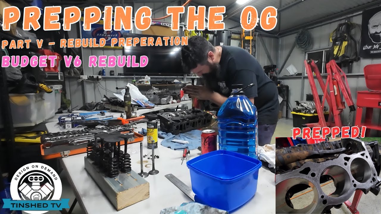 Budget V6 Rebuild - L67 Top Swap - Part 2 - Prepping Engine - YouTube