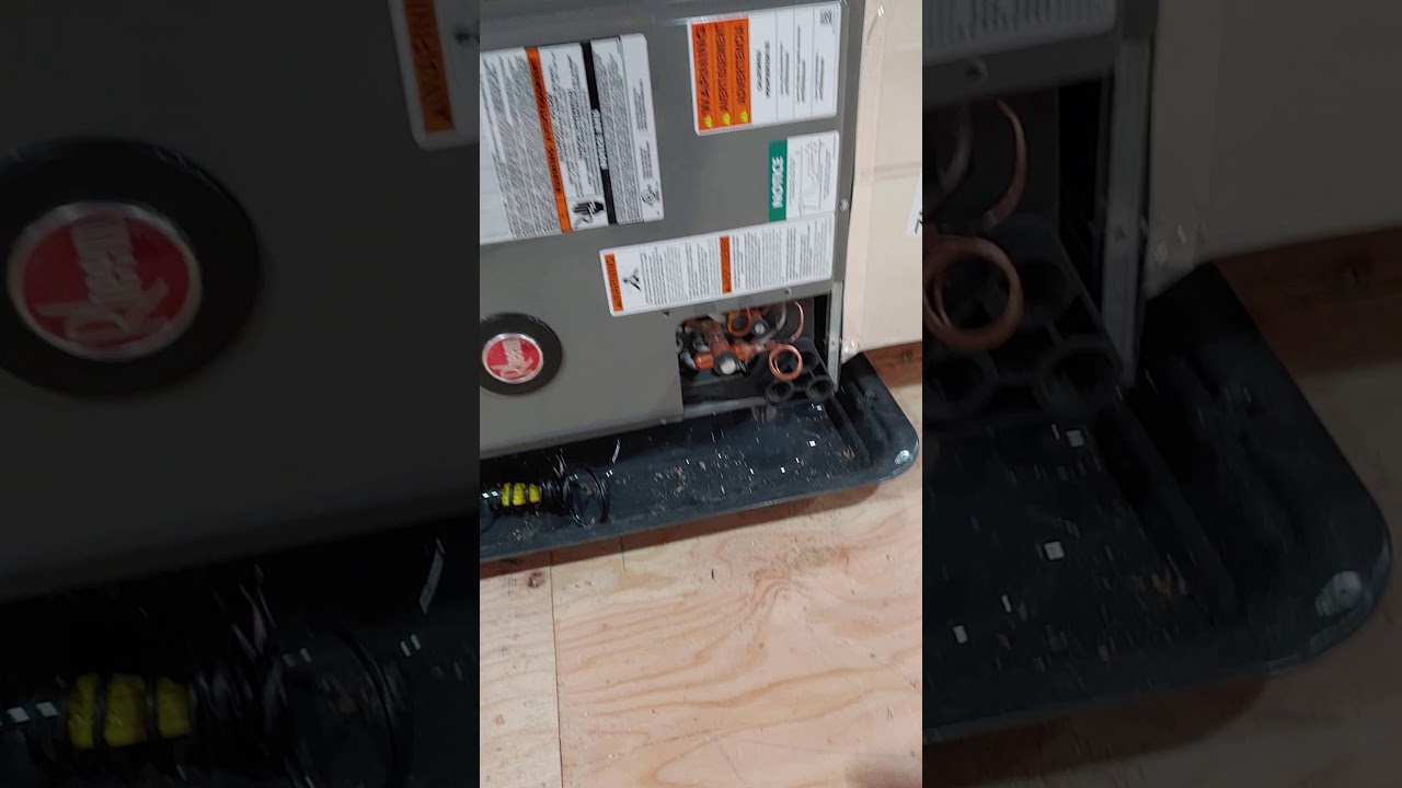 ATTIC WORK TWO HEAT PUMP AIR HANDLERS - YouTube