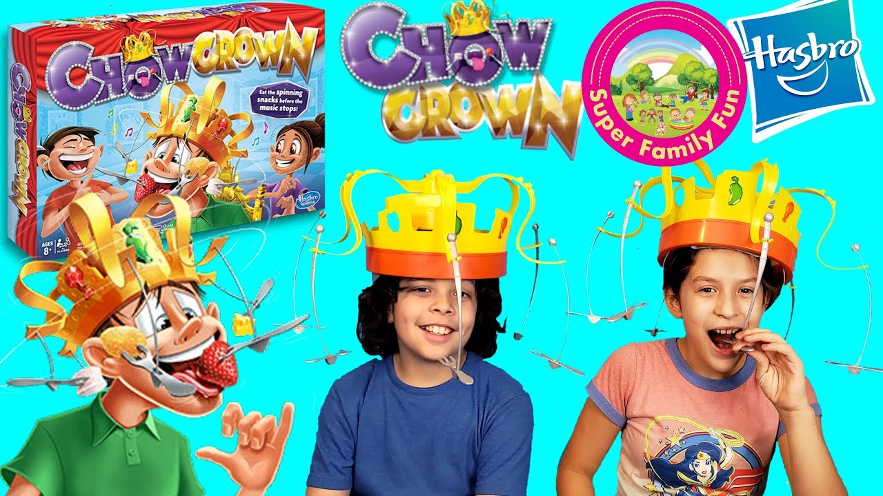 CHOW CROWN | FLYING FOOD CHALLENGE | CHOMP THE SNACKS! - YouTube