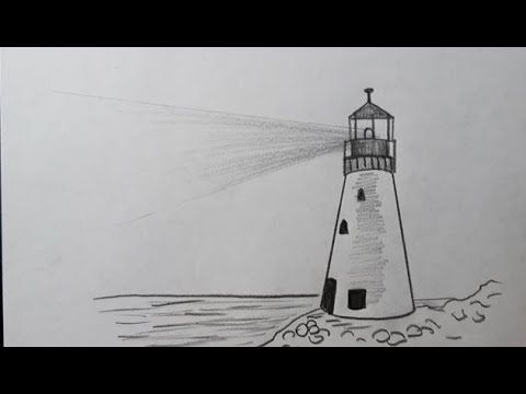 ¿Cómo dibujar un FARO? | How to draw a LIGHTHOUSE? | - YouTube