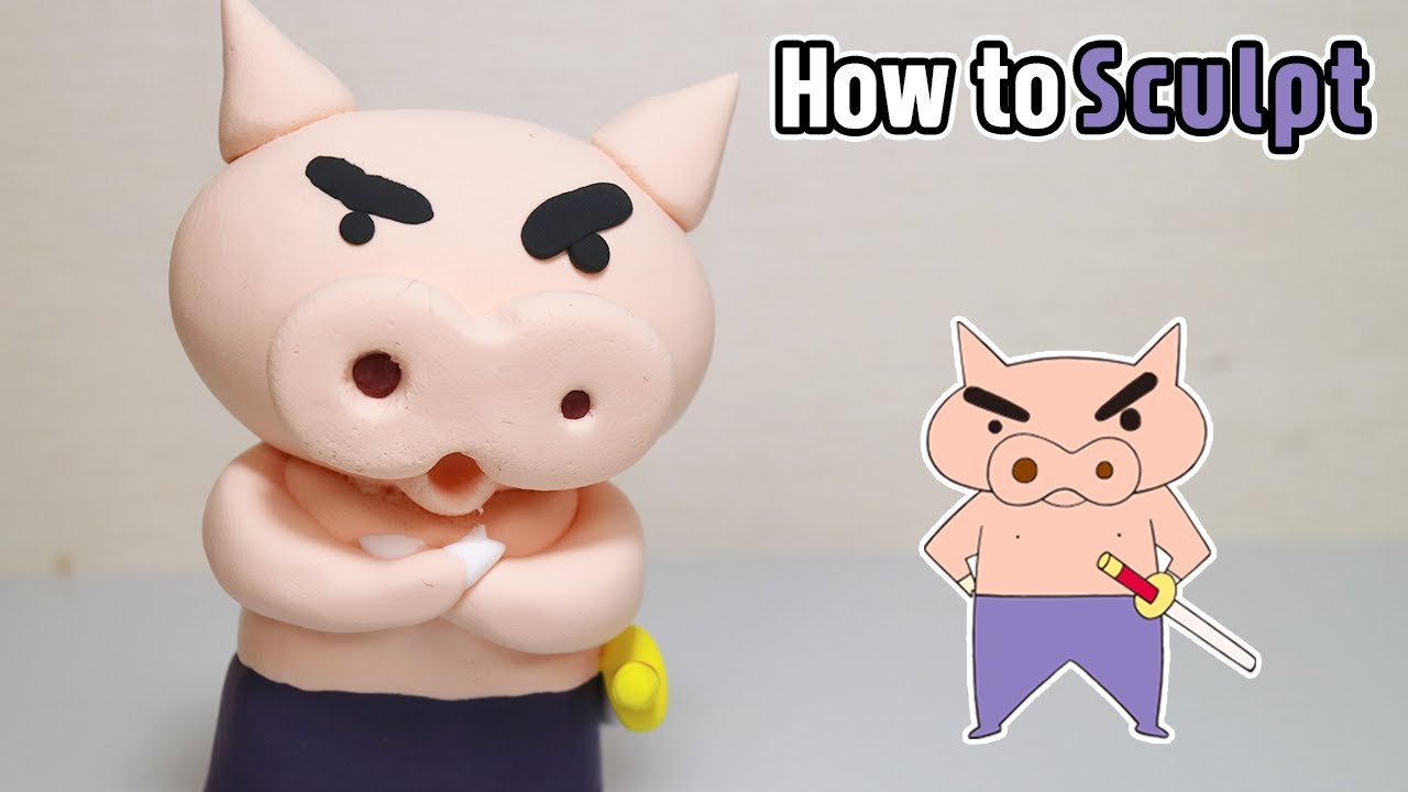 How to sculpt Crayon Shin-chan 'Buriburizaemon' | Clay Tutorial - YouTube
