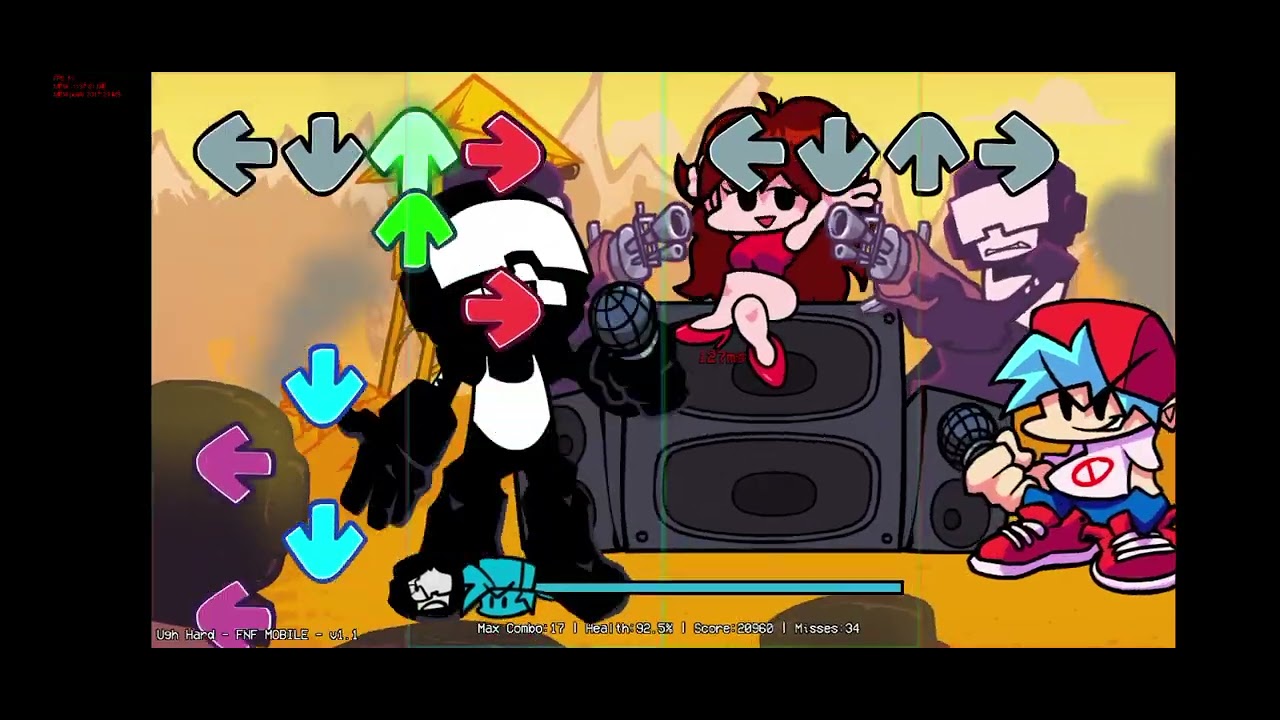 FNF UGH MOBILE GAMEPLAY HARD - YouTube