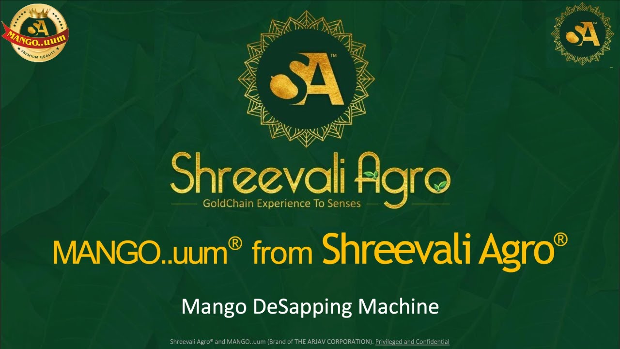 Our Infrastructure: De-Sapping Machine : Revolutionizing Mango Post ...
