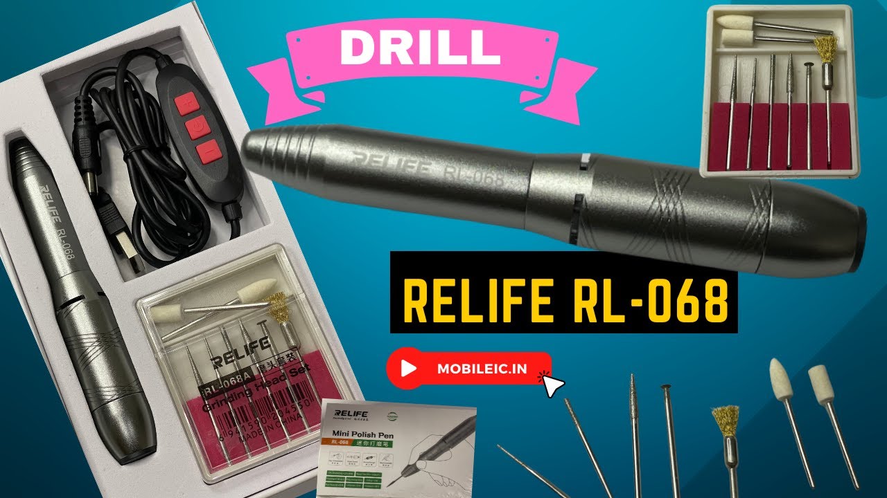 CPU DRILL IC DRILL CHIP DRILL |RELIFE RL-068 - YouTube