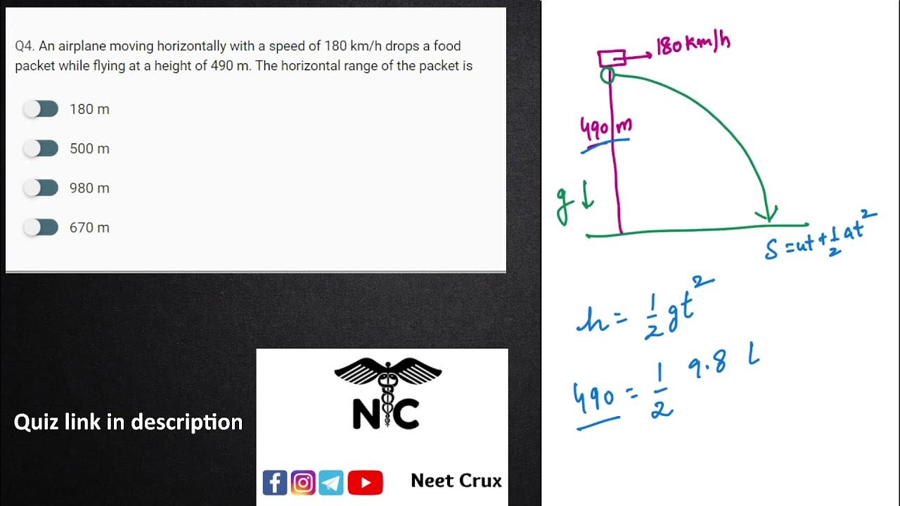 Q4 | Projectile Motion Quiz with Answers | Class 11 Physics ...