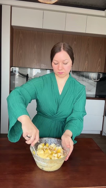 Шарлотка с грушами 🍐 Youtube