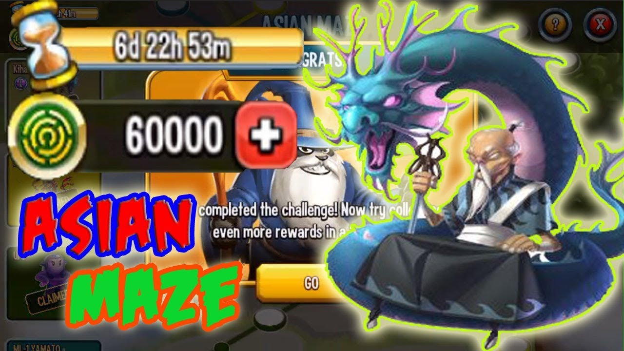 Monster Legends - ASIAN MAZE island Unlock get all Kihaku Harusami Uru ...