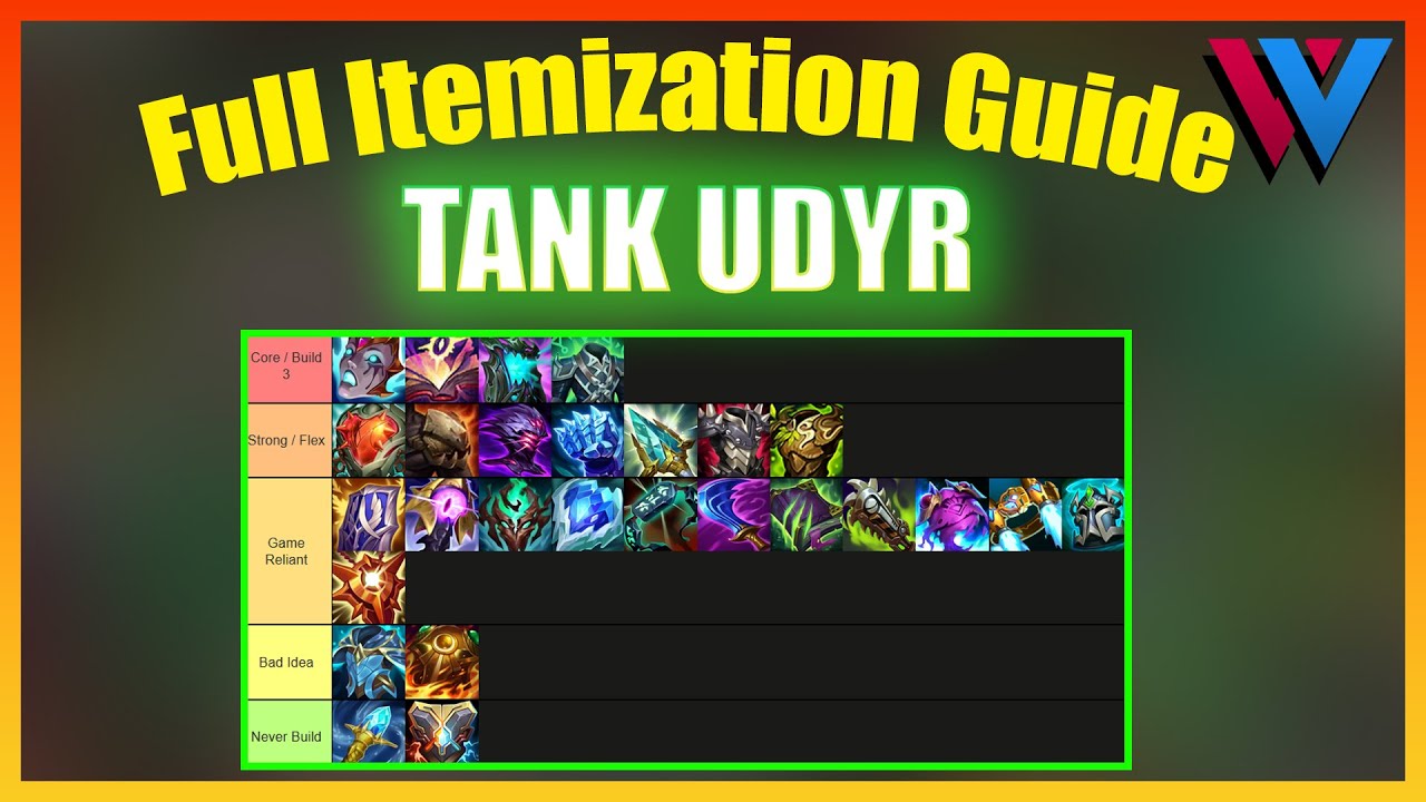 Tank Itemization Guide - Udyr Explained - WilliefknP - YouTube