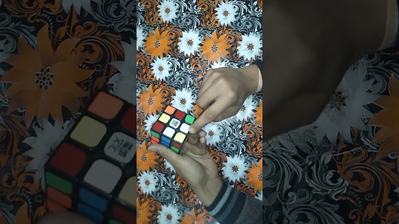 Example solve walkthrough 3x3(CFOP) - YouTube