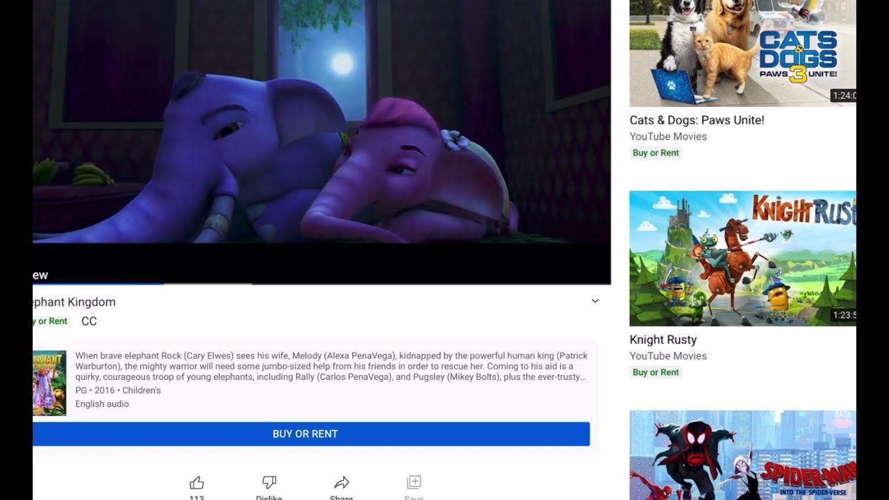 Caillou elephant kingdom - YouTube