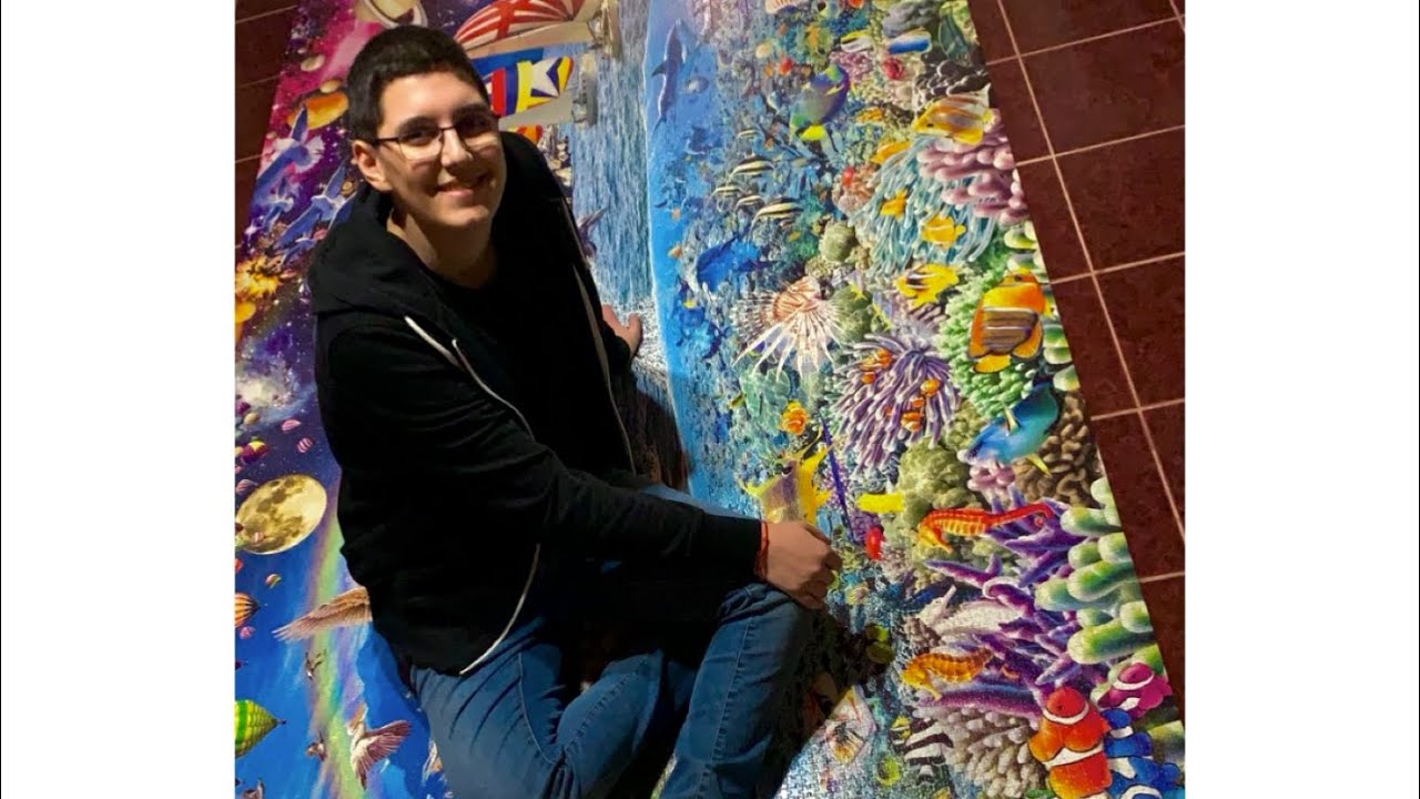 Doing the 24.000 piece Life puzzle by Educa | Section 4 - YouTube