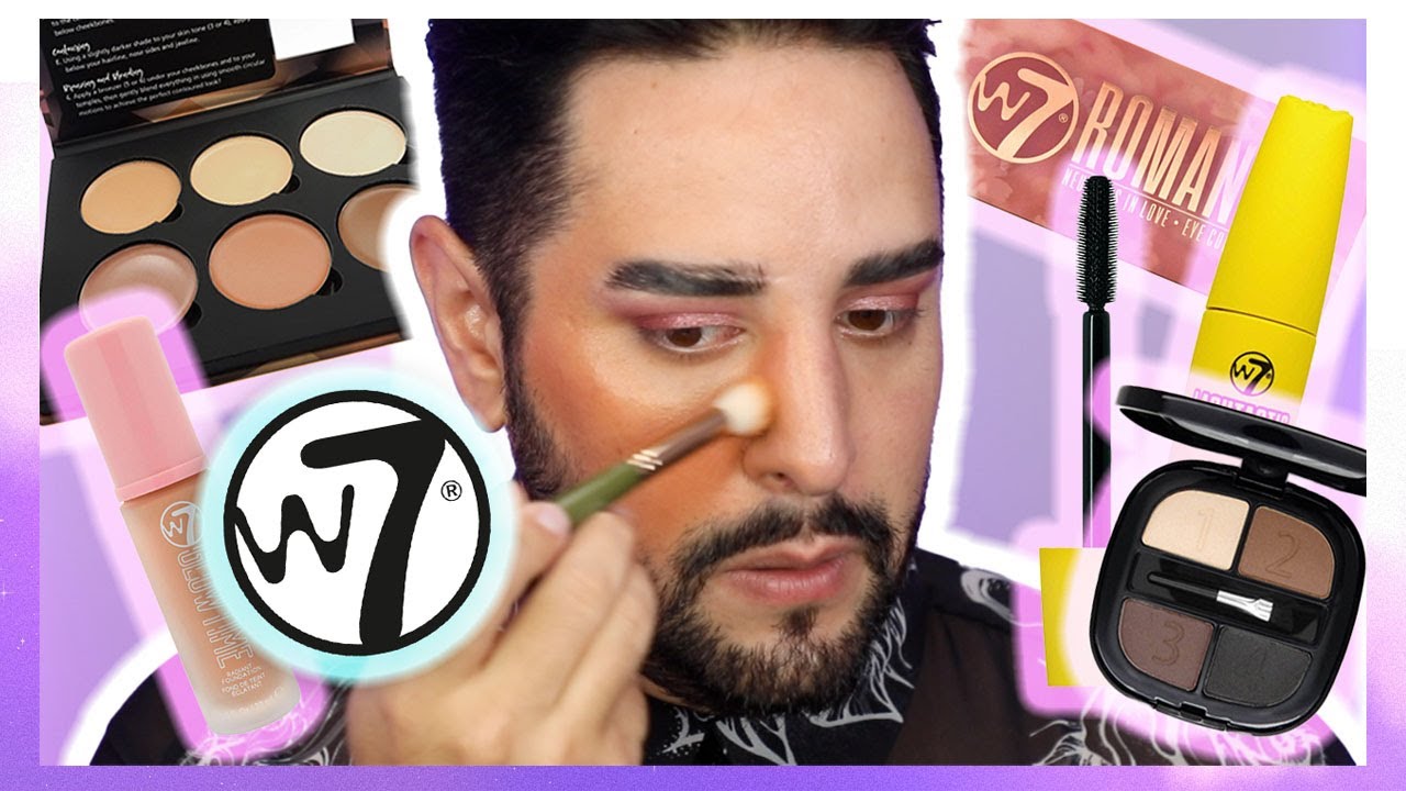 Full Face Of W7 Makeup!! so cheap!! - YouTube