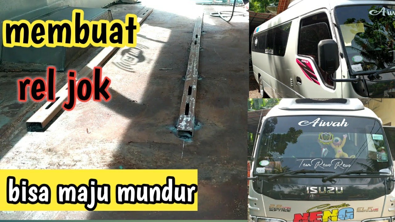 cara Membuat rel dudukan jok mobil - YouTube