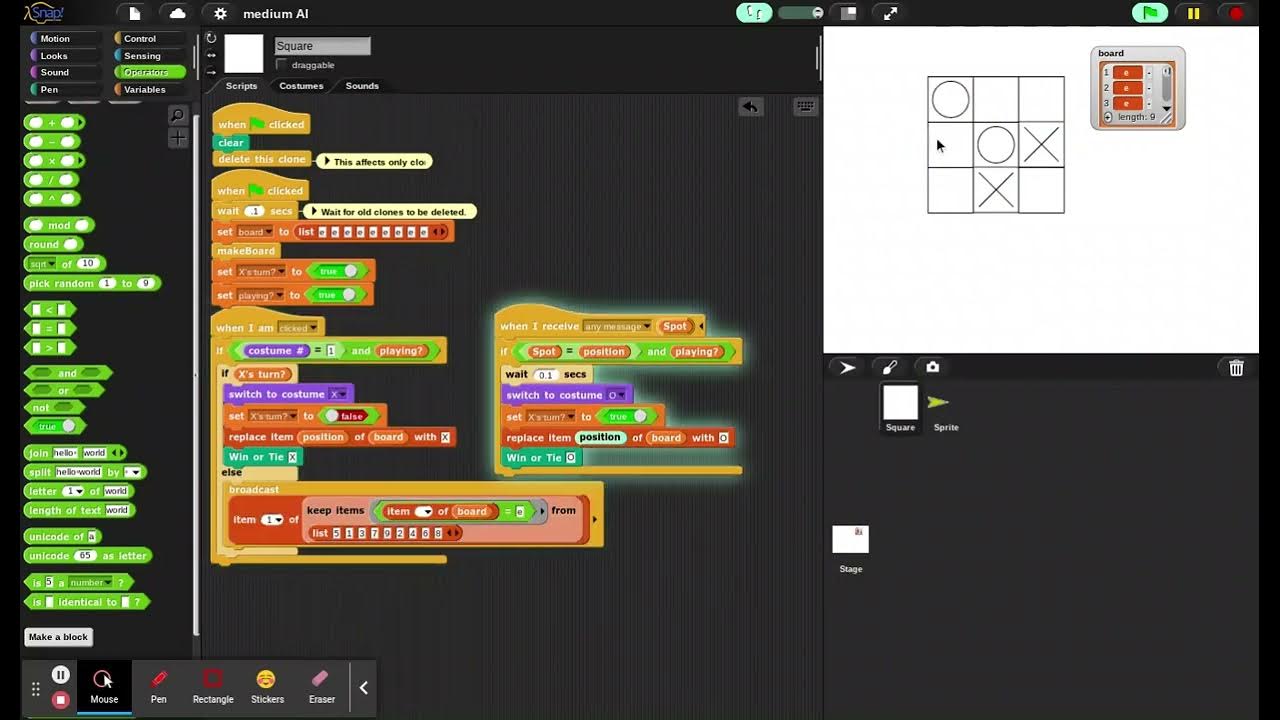 APCSP Tic Tac Toe Create Task - YouTube