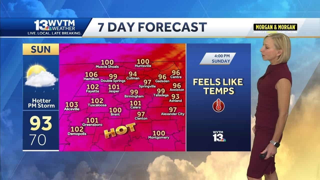 Hotter and drier weather heading into the weekend - YouTube