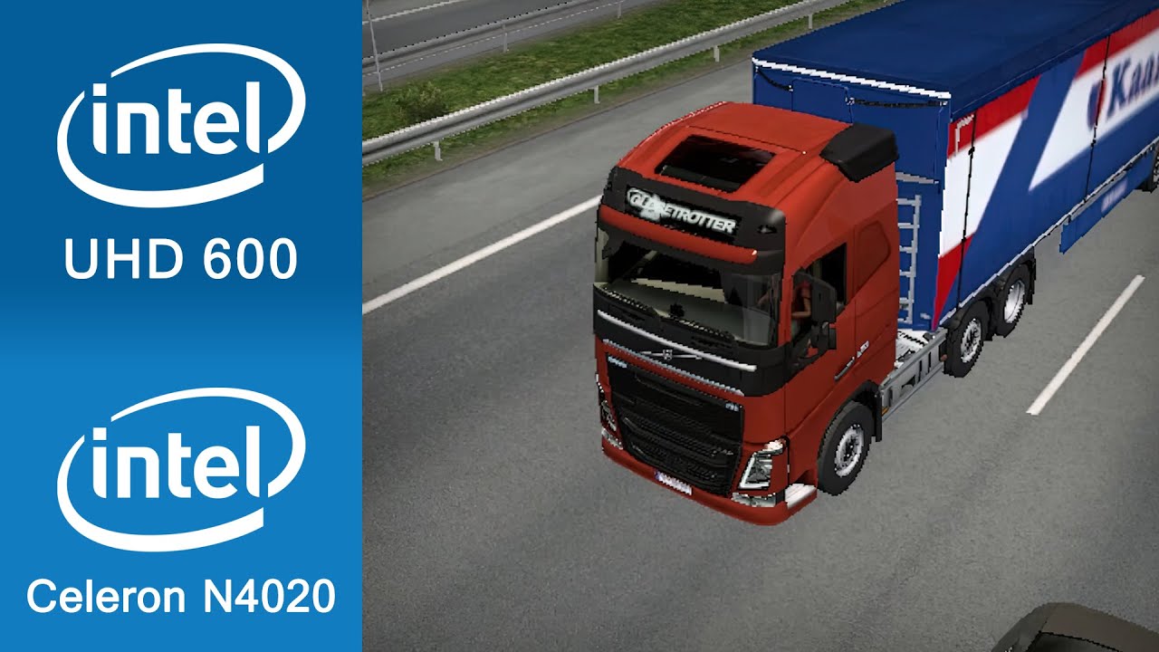 Euro Truck Simulator 2 Gameplay Intel UHD 600 + Intel Celeron N4020 ...