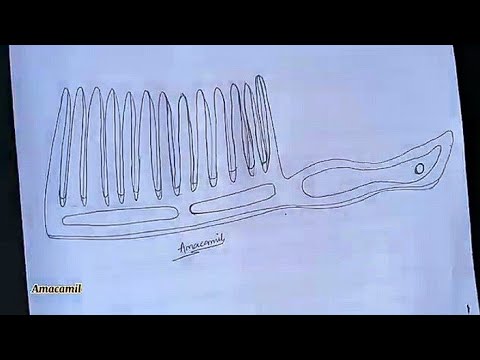 How to Draw a Comb step by step | Easy Comb drawing. #stepbystepdrawing ...