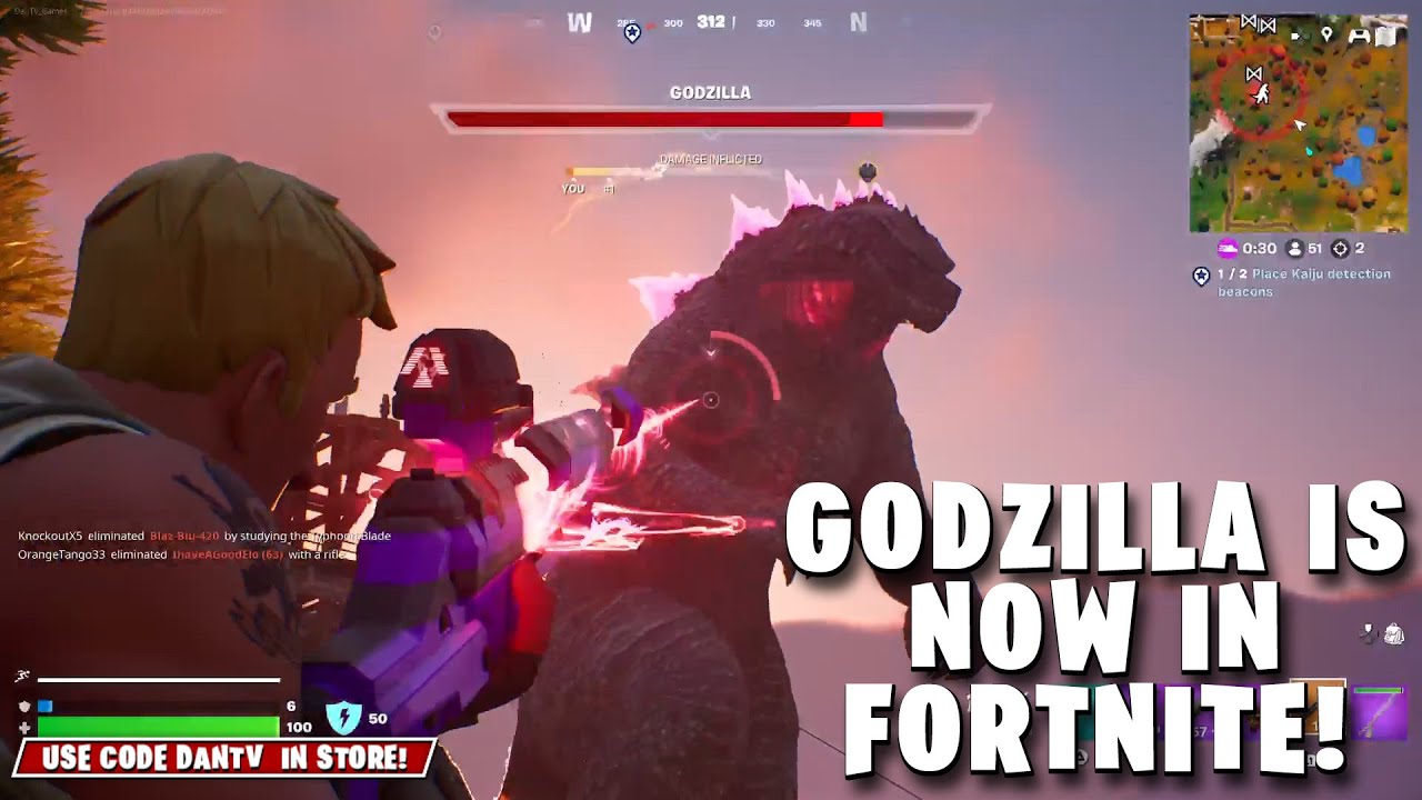 GODZILLA HAS ARRIVED IN FORTNITE AND HE'S AWESOME! - YouTube